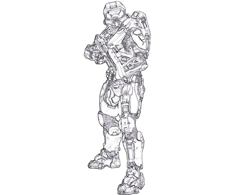 Halo Arbiter Coloring Pages