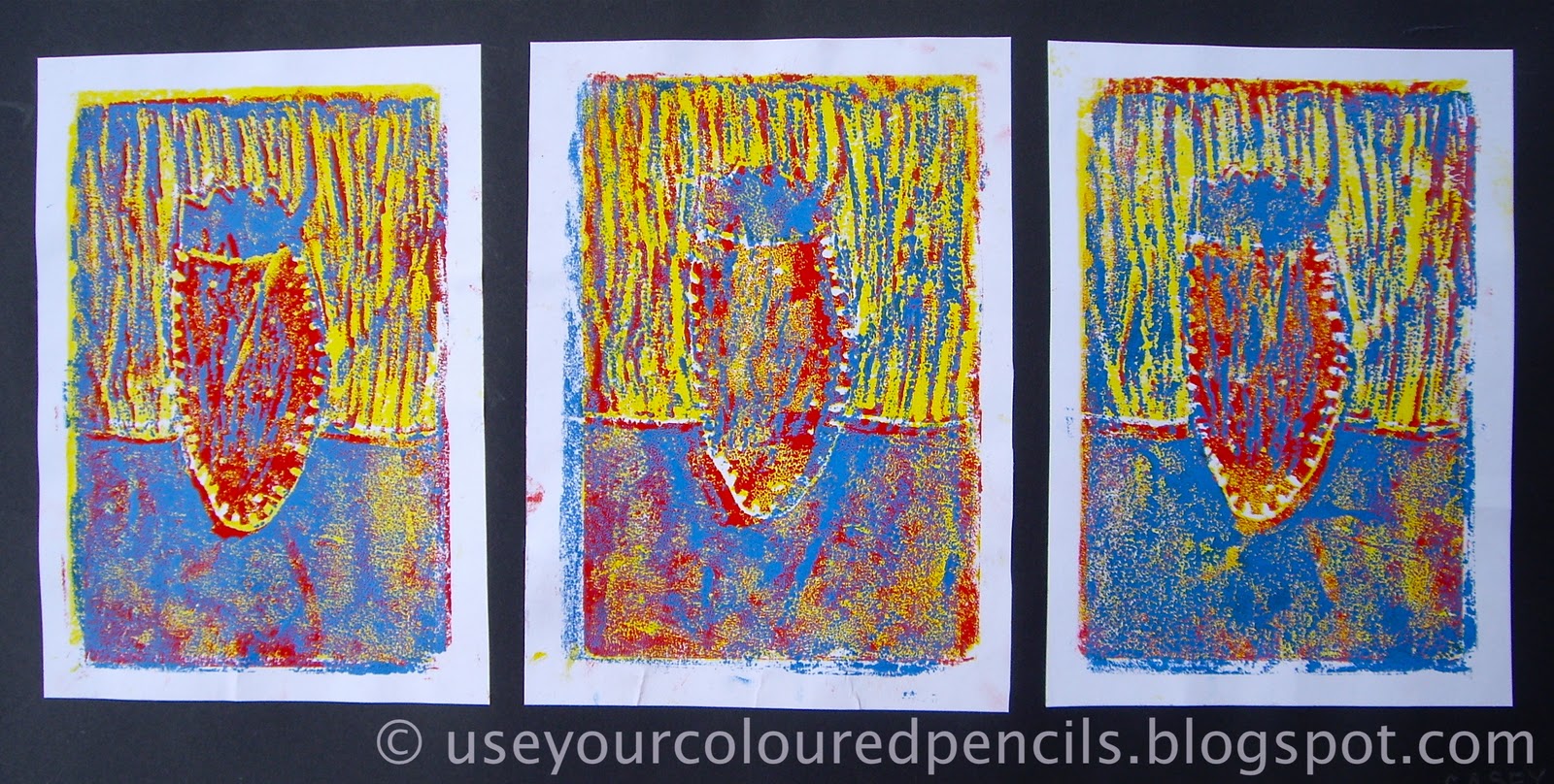 Use Your Coloured Pencils: Foam Reduction Prints