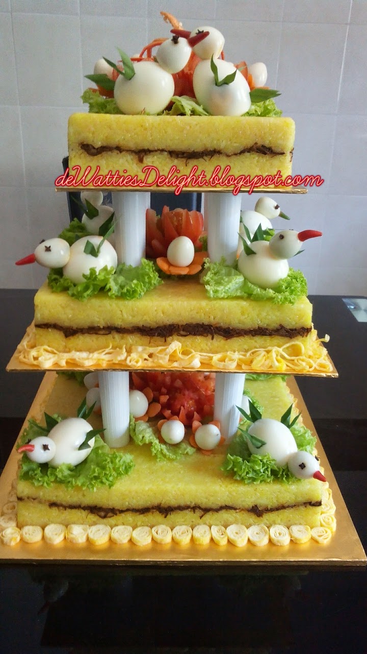 de Watties Delight: Pulut Kuning Pengantin / Perkahwinan 3 Tingkat