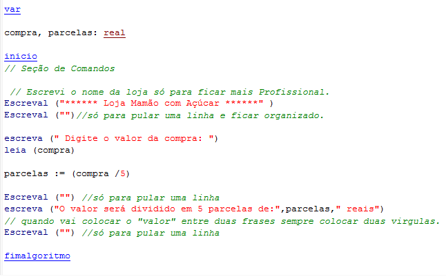 Antigo Programador: VISUALG: Exercícios Para Iniciantes