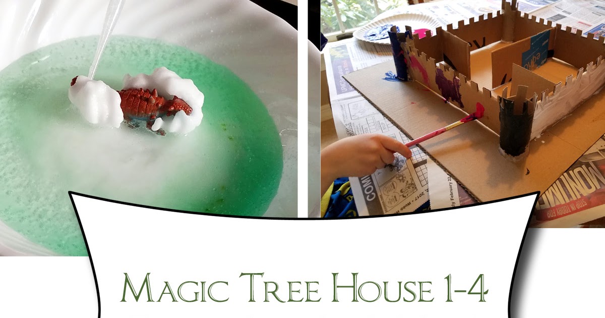 Mom's Tot School: Magic Tree House 1-4 Activities!