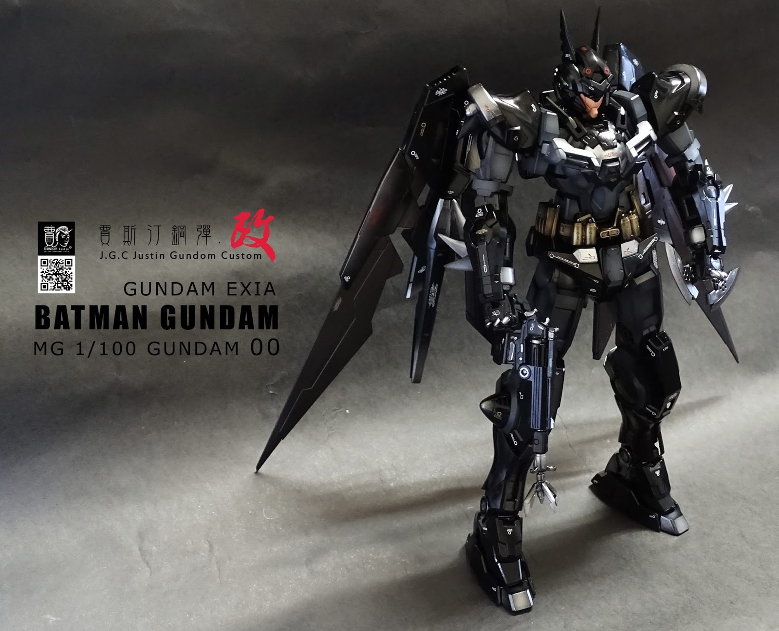 GUNDAM GUY: MG 1/100 Batman Gundam 00 EXIA - Custom Build