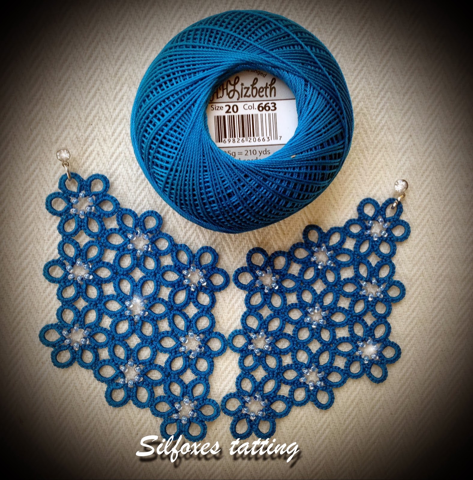Tatting - Jewelry on Pinterest | Tatting Patterns, Tatting Earrings and ...