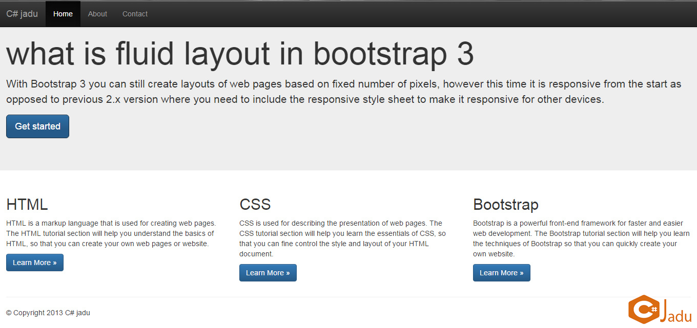 What is Bootstrap Fluid Layout ? ~ C# Jadu What is Bootstrap Fluid Layout ? ~ C# Jadu