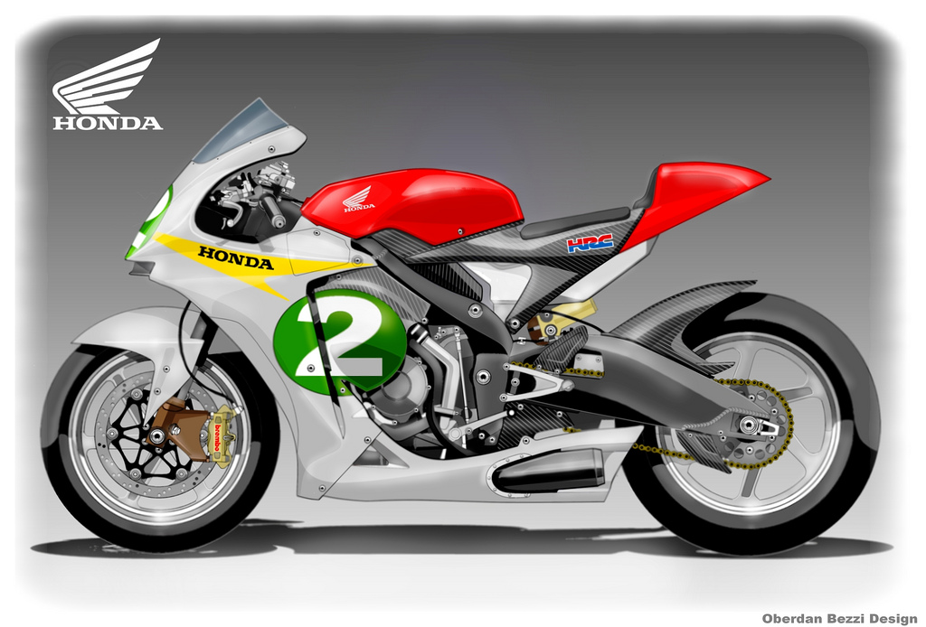 Racing Cafè: Racing Concepts - Honda HRC Moto2 by Oberdan Bezzi