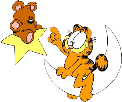 surreal world: Brushes Garfield e seus amigos