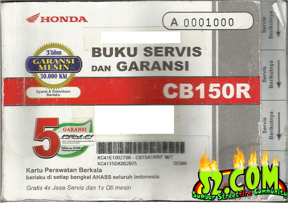 Buku Servis dan Garansi
