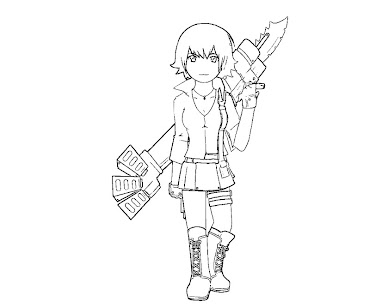 #3 Lady DMC Coloring Page