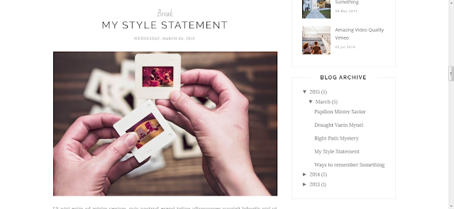 Minimal Clean Blogger Template Free Download