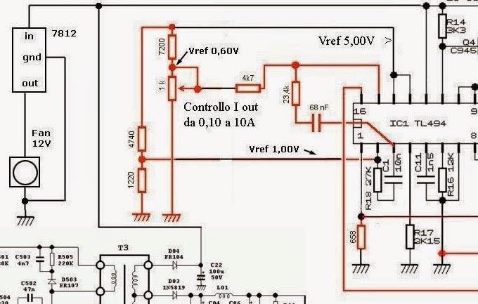 KONSTRUKCIJOS: Maitinimo blokas 1-25V 12A