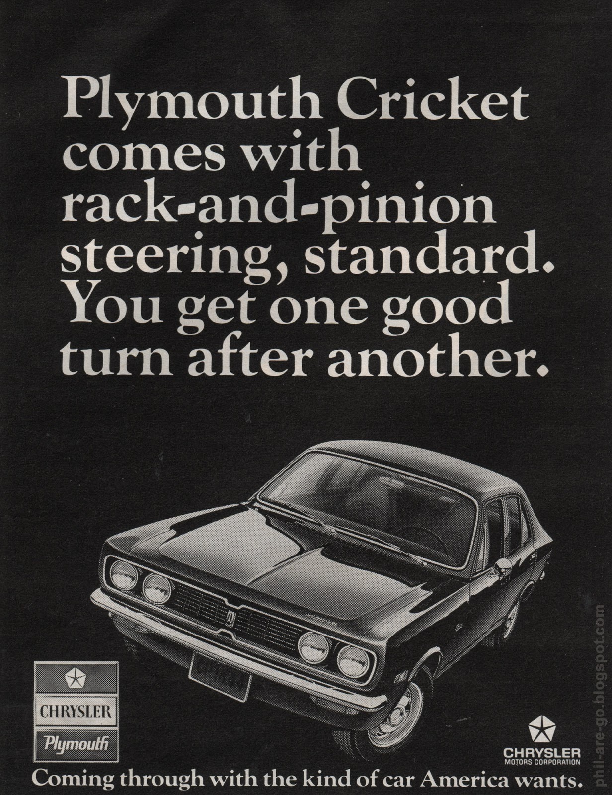 Phil Are Go!: Car Week, Day 1 - Plymouth Cricket.