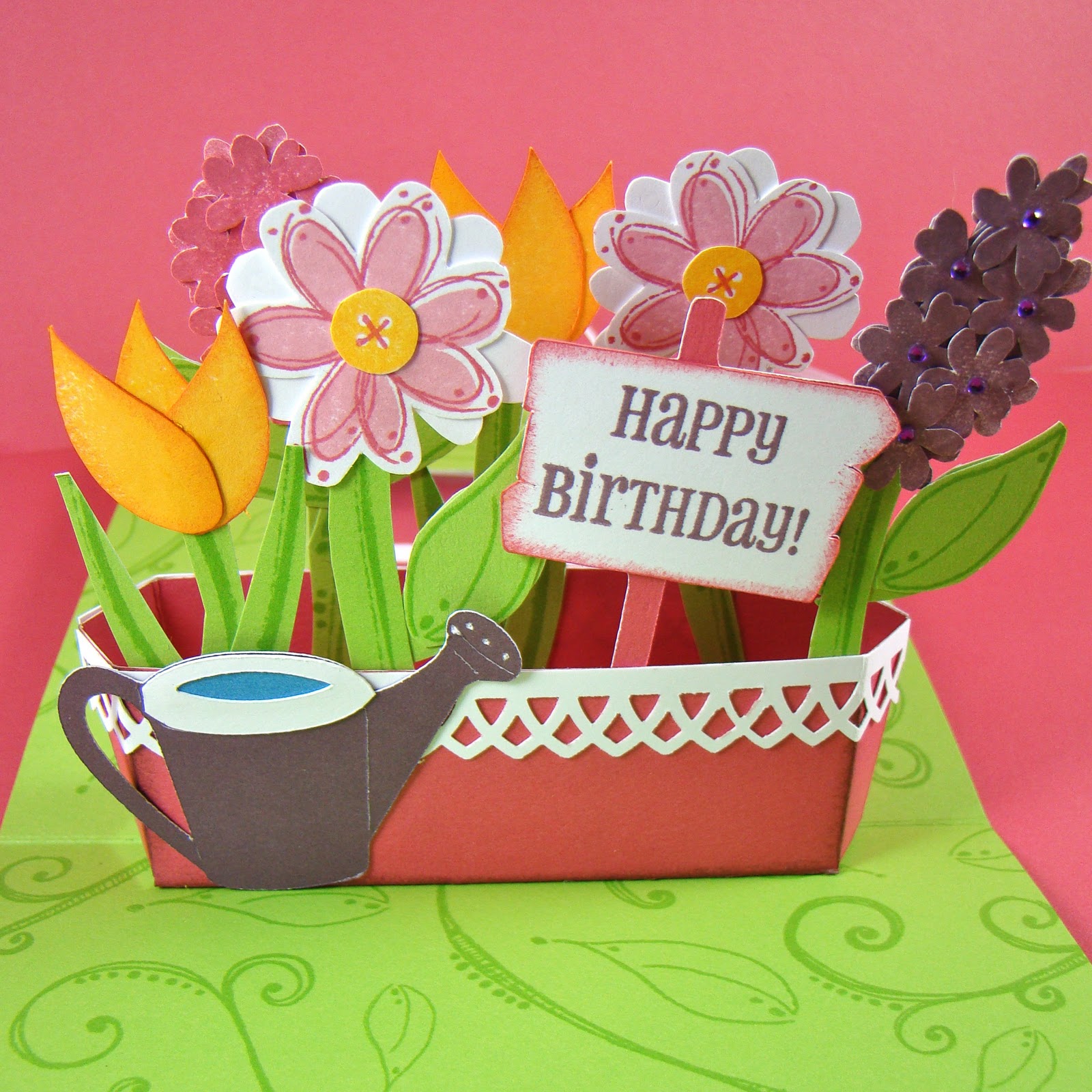 CTMH | Scrapbook Snippets: Spring Flower Pop-Up Card