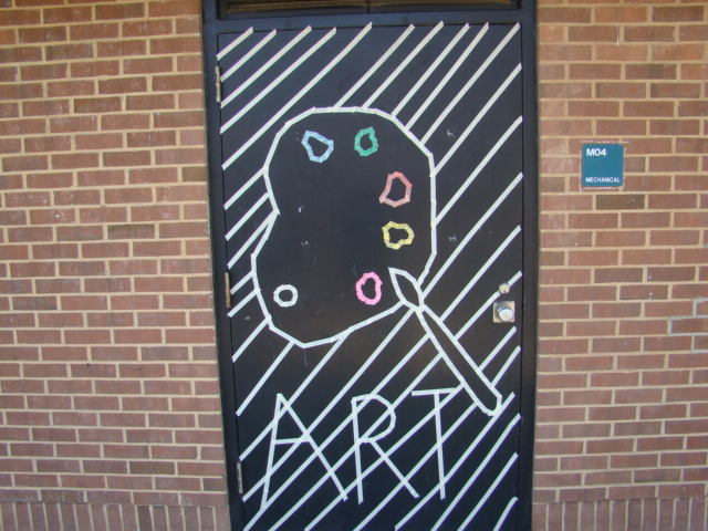 Kelly's Art: Masking Tape Wall Mural