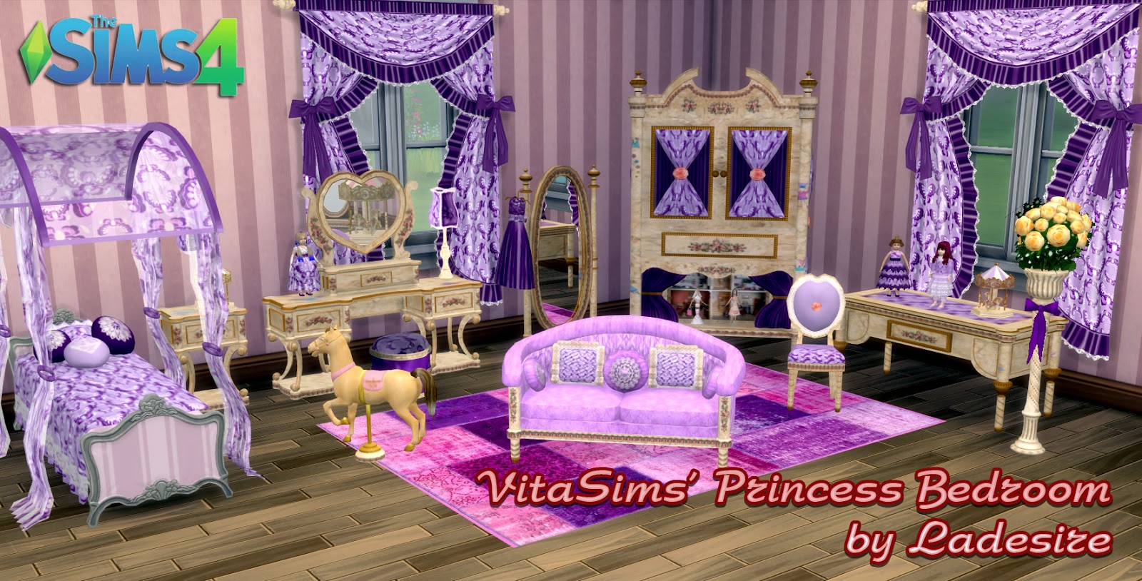 Ladesire's creative corner): TS4 - VitaSims’ Princess Bedroom by Ladesire