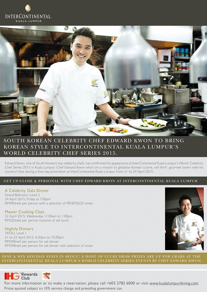 CHASING FOOD DREAMS: Chef Edward Kwon @ Tatsu, Intercontinental Kuala ...