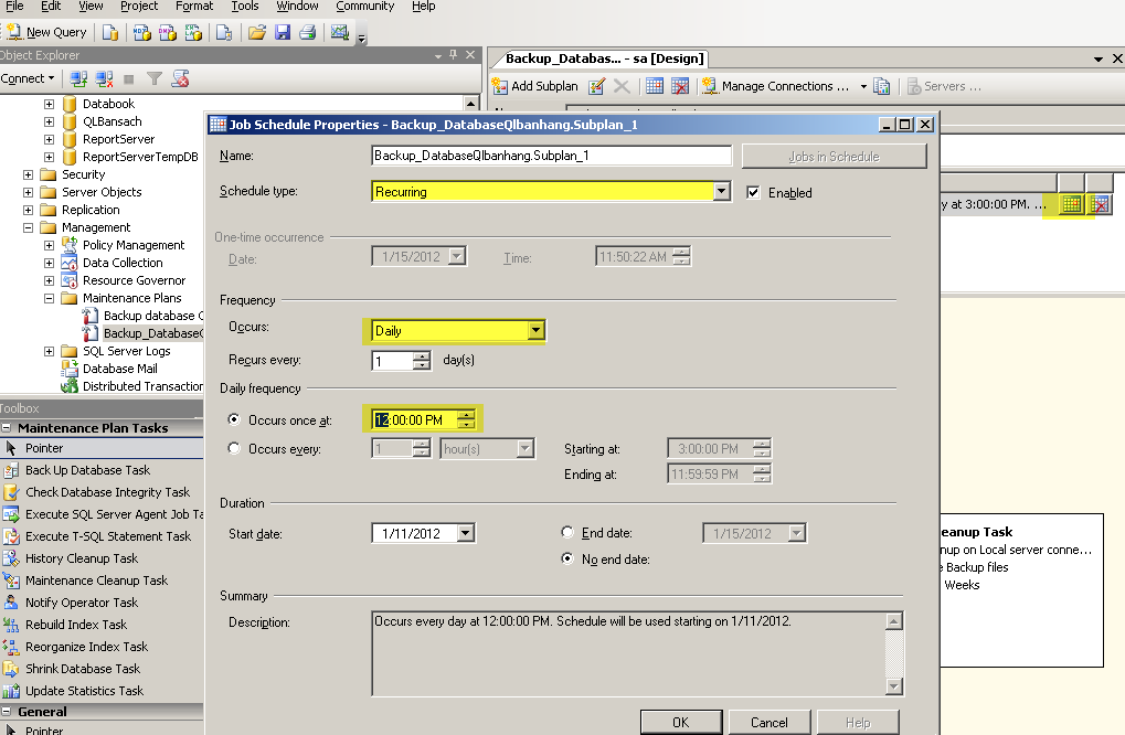 Scheduling automated backup using SQL server 2008 ~ Chung Loi Scheduling automated backup using SQL server 2008 ~ Chung Loi