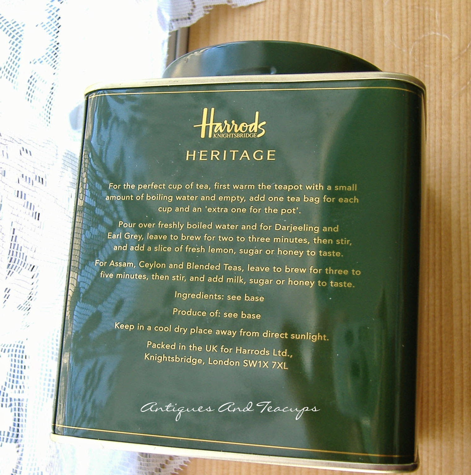 Antiques And Teacups: Tuesday Cuppa Tea...Tea At Harrods...Georgian ...