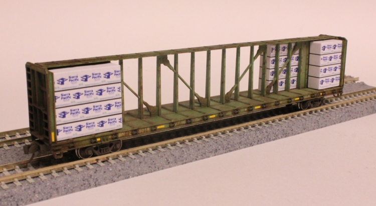 N Scale Addiction: My First Centerbeam Weathering Victim is Finished