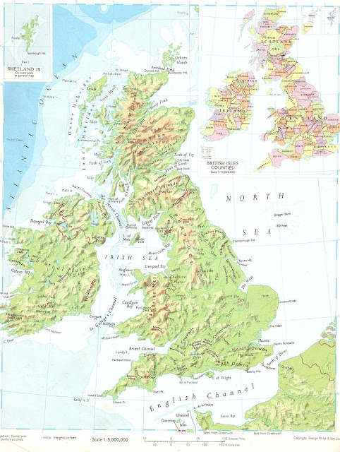 Online Maps: UK Physical Map
