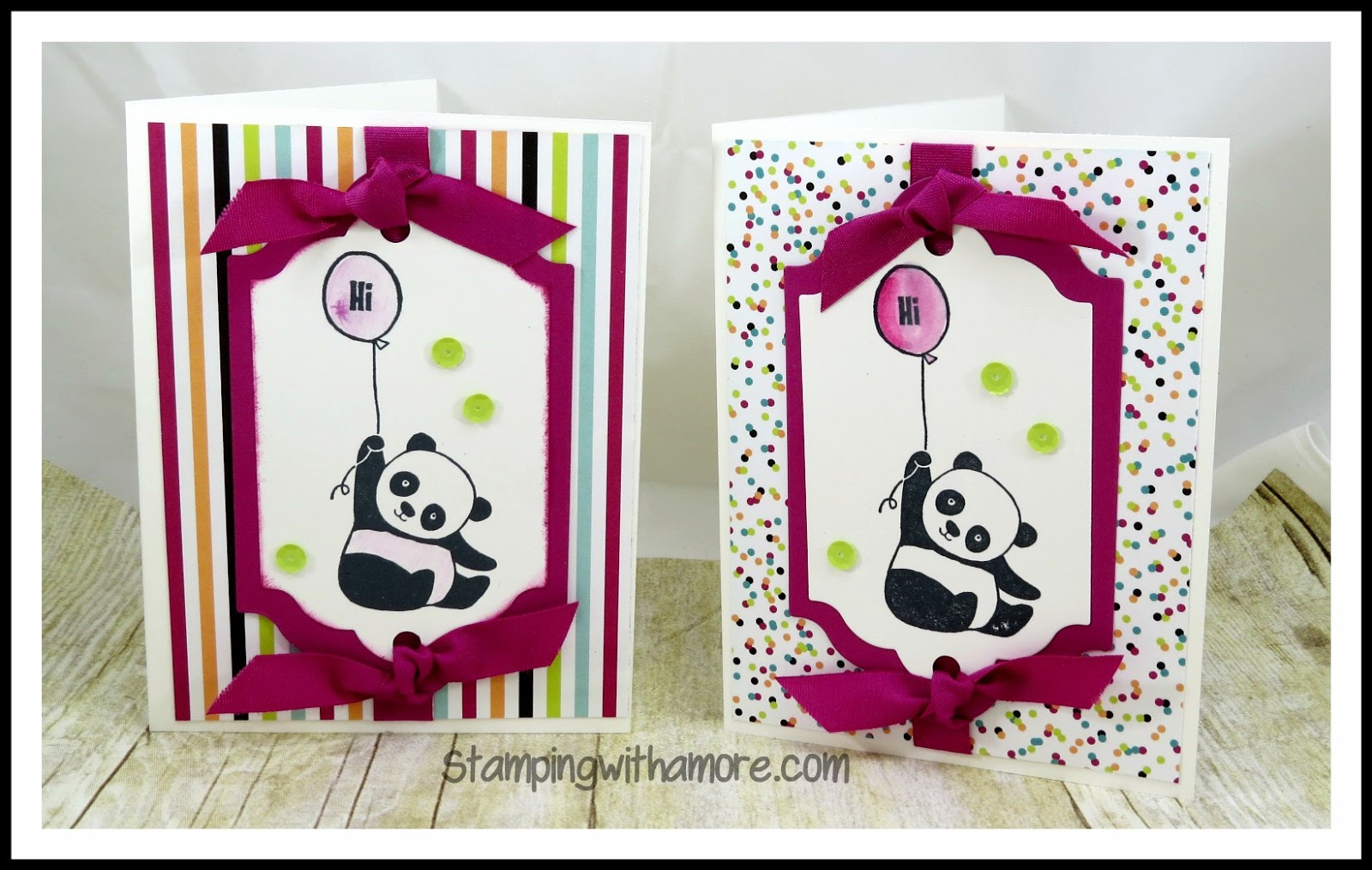 Stampingwithamore: JUST A HELLO PANDA CARD