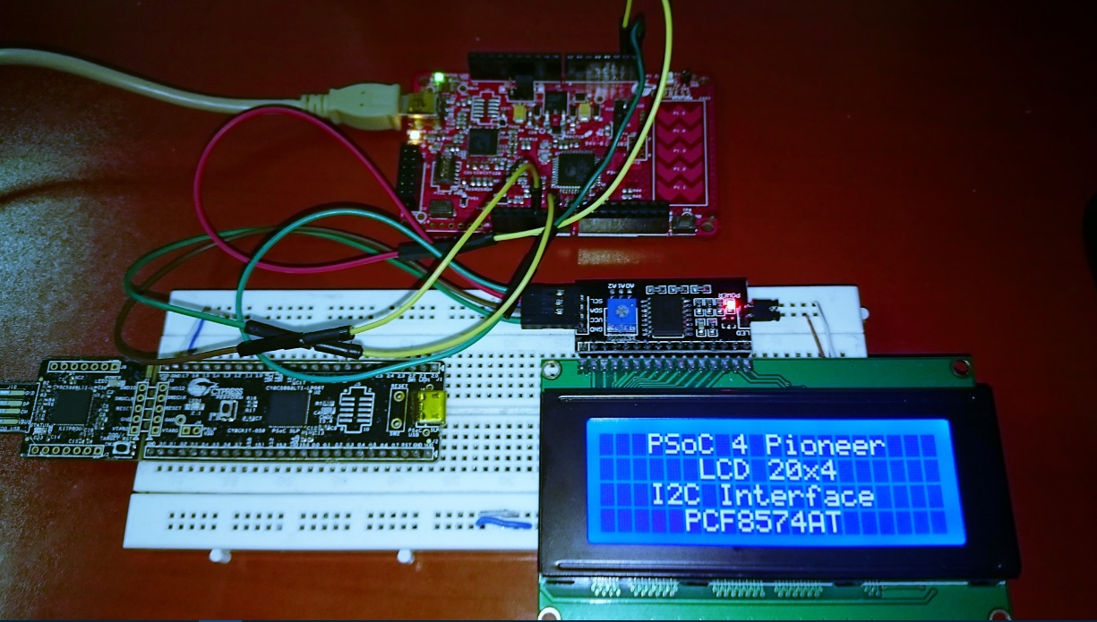PSoC Latinoamérica: I2C LCDChar PCF8574AT - PSoC 4 PSoC 5LP