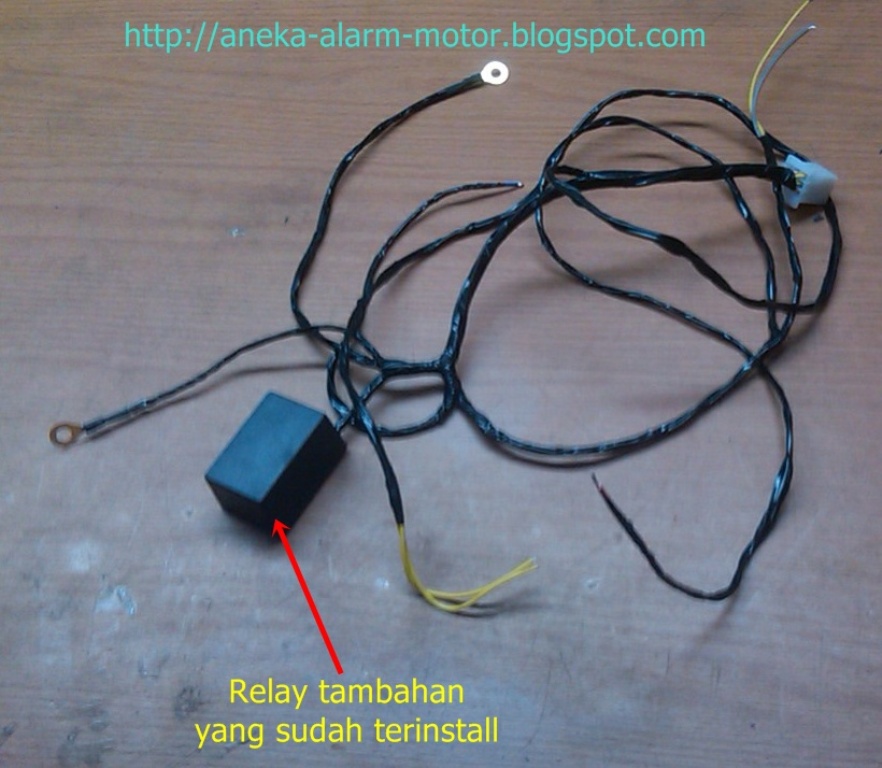 Langkah dan Cara Pasang Alarm Motor System Remote