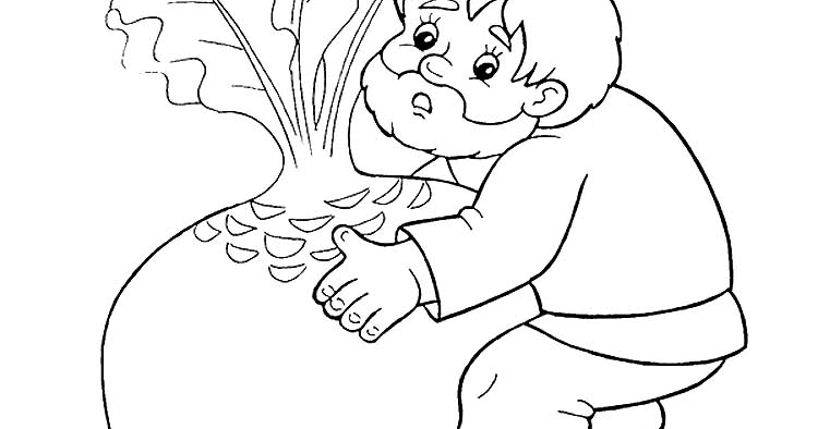 gambar mewarnai anak paud: Gambar Mewarnai Sayur Lobak