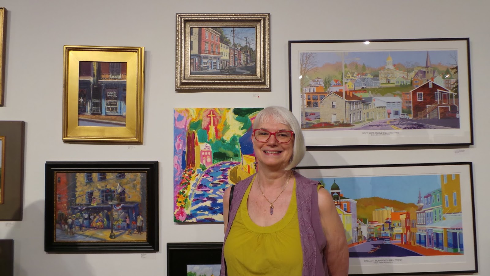 April M. Rimpo: "Main Street" 9" X 12" Acrylic on Canvas