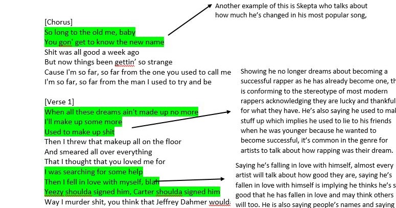 Media Studies A level: Lyric analysis part 1