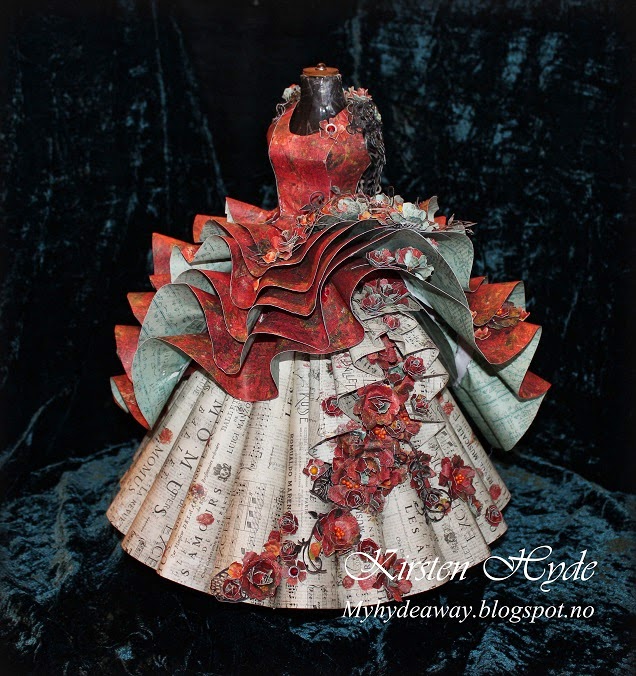 My Craft and Garden Tales: Creating paper dresses