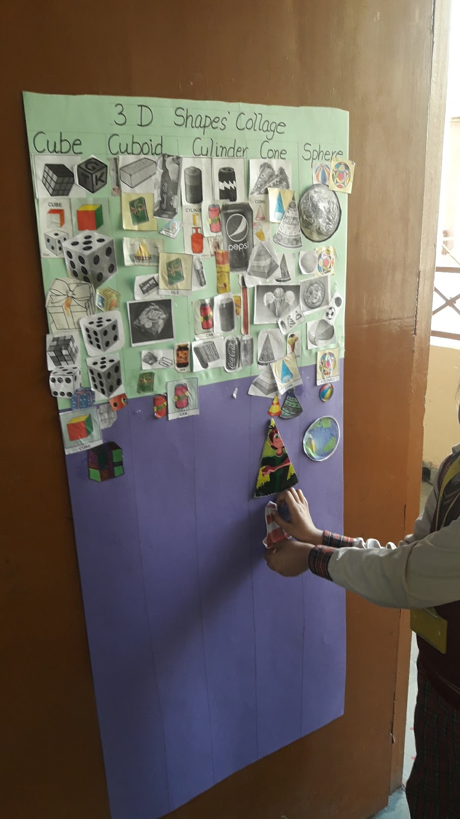 True Montessorian: 3 D Shapes' Collage making activity enjoyed by class ...