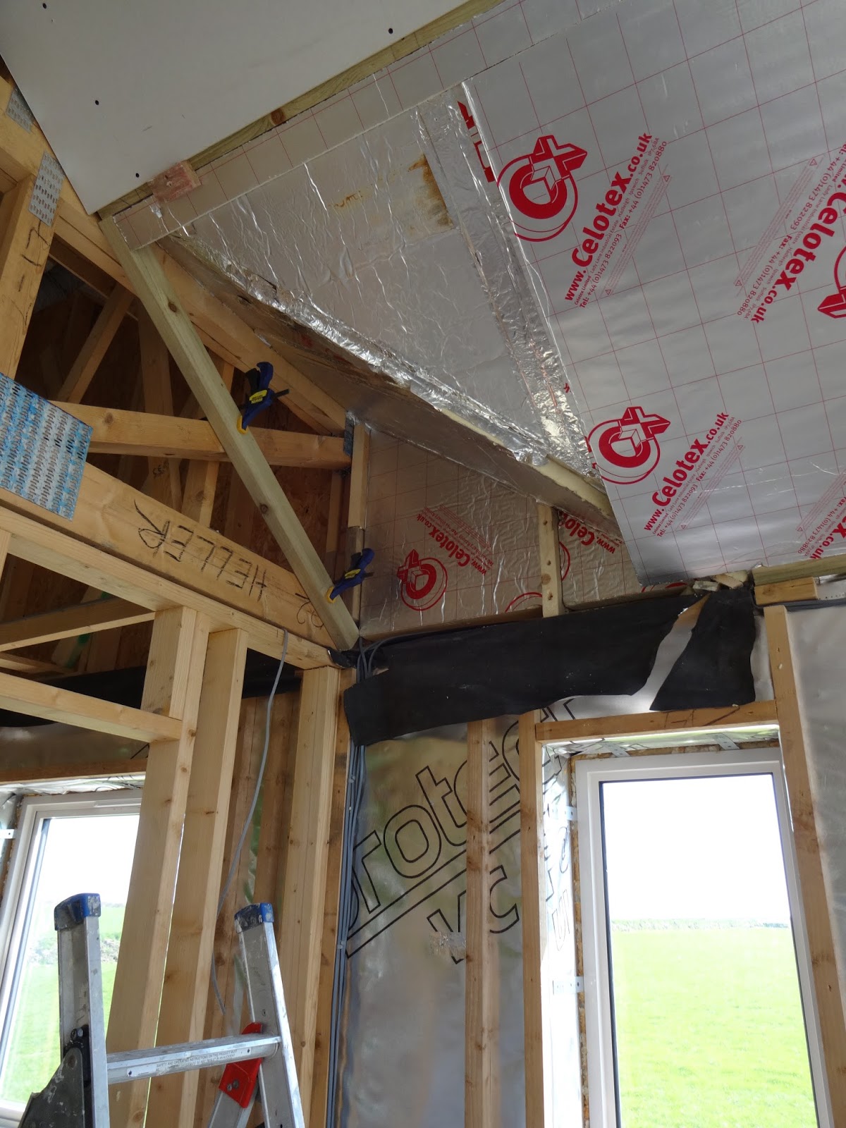 V&A's Home Build: Boarding: Ceilings - First floor vaulted