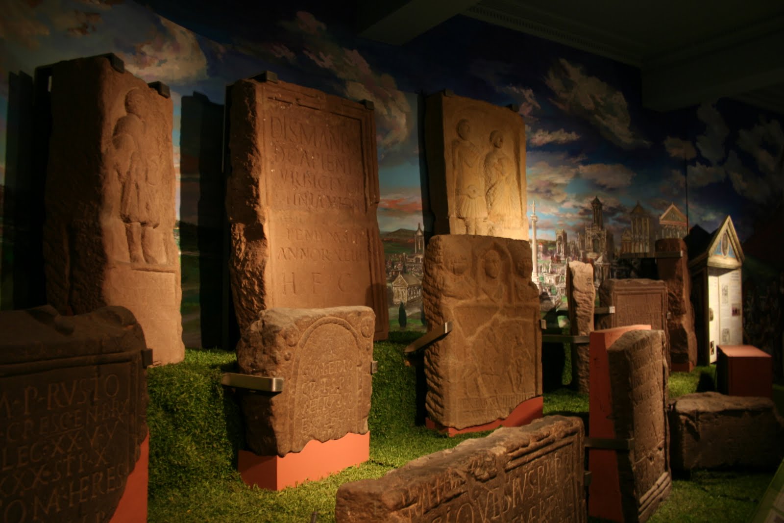 Around Chester: Grosvenor Museum - Roman Gravestones
