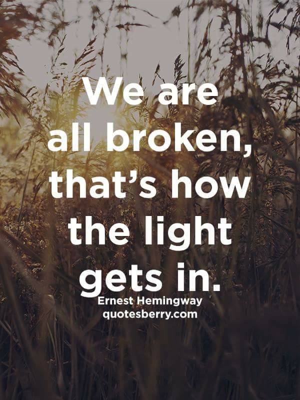 All too Human : We are all broken........