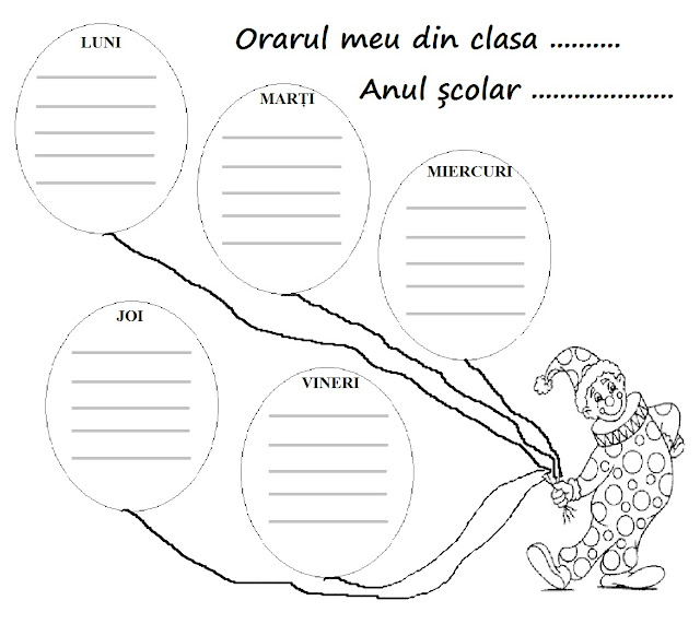 Lumea lui Scolarel...: Modele de orare pentru noul an școlar