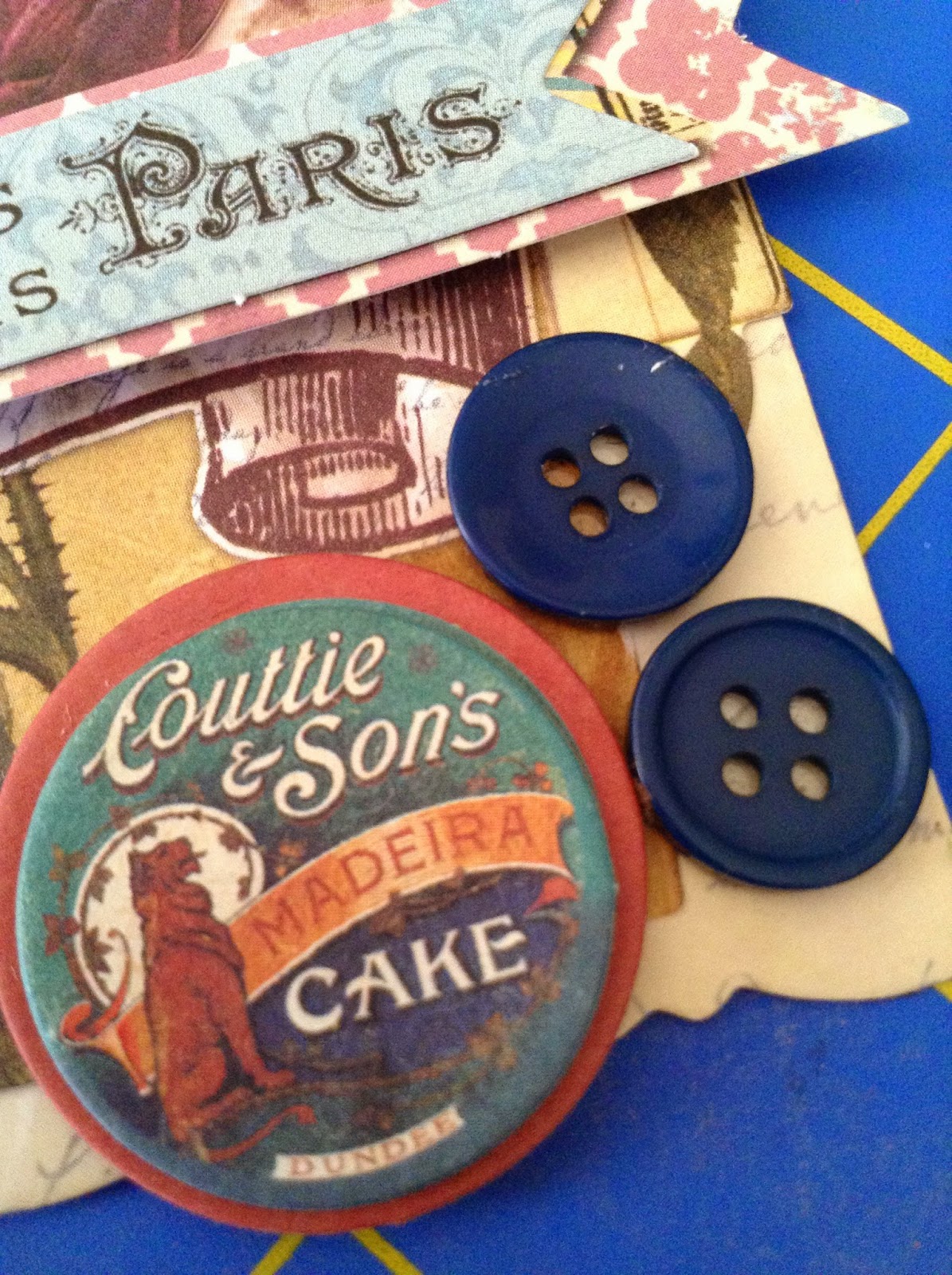 FotoBella: Bo Bunny's Rose Cafe' Tag Tutorial