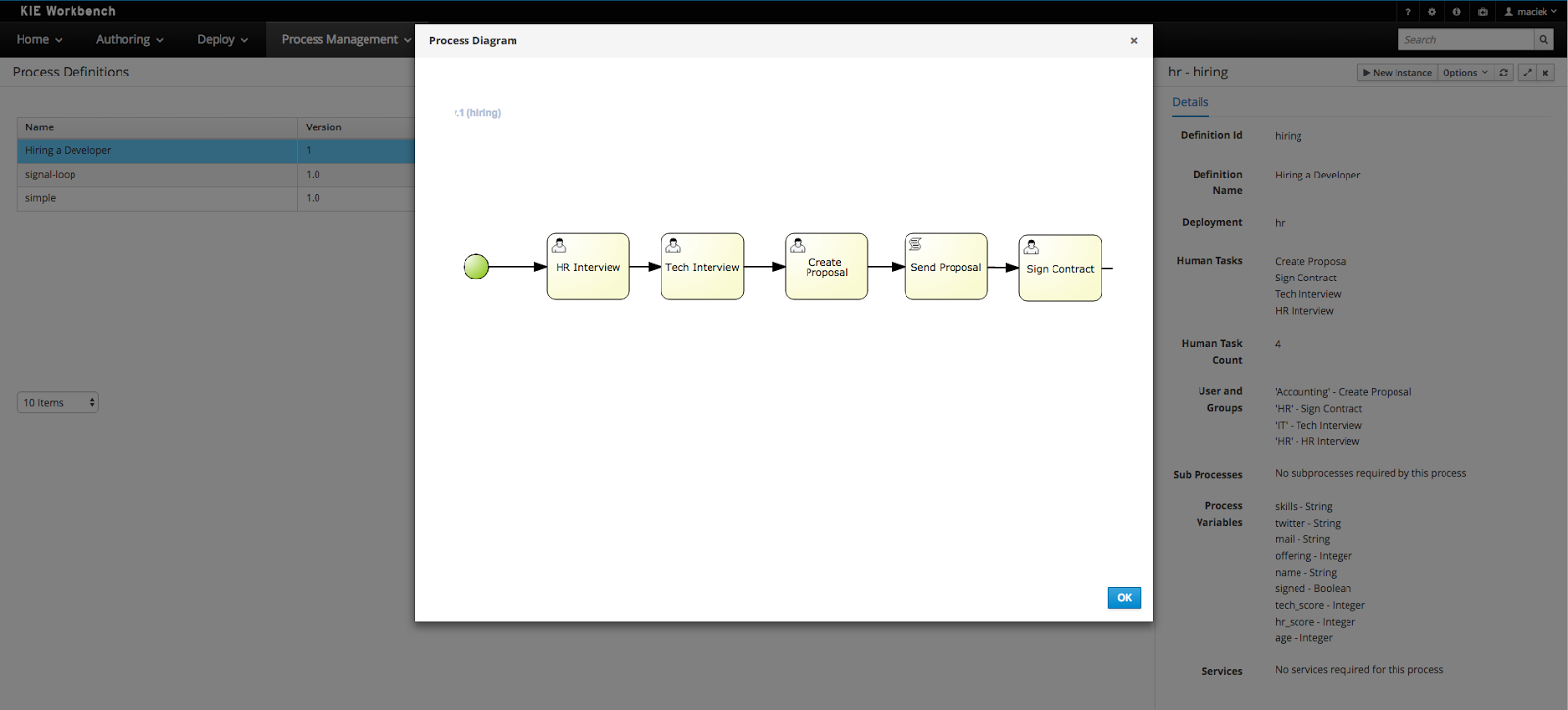 jBPM v7 - workbench and kie server integration - KIE Community