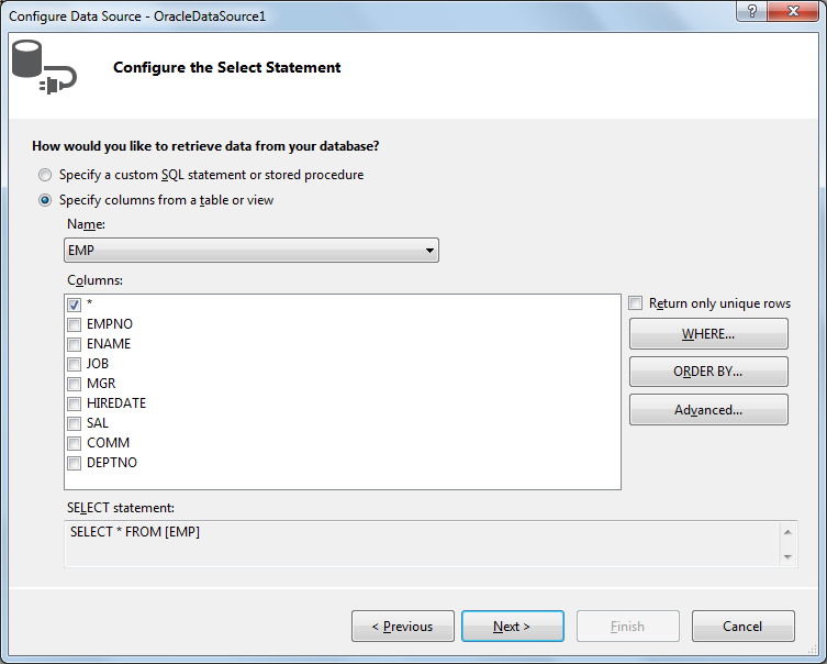 ASP.NET 4 TUTORIALS: Connect to Oracle Database using SQLDataSource in ... ASP.NET 4 TUTORIALS: Connect to Oracle Database using SQLDataSource in ...