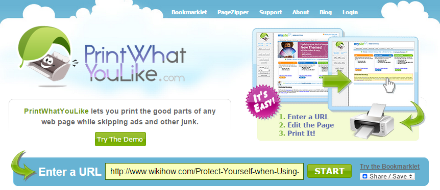Printing Web Pages What You Like - Simple Tip