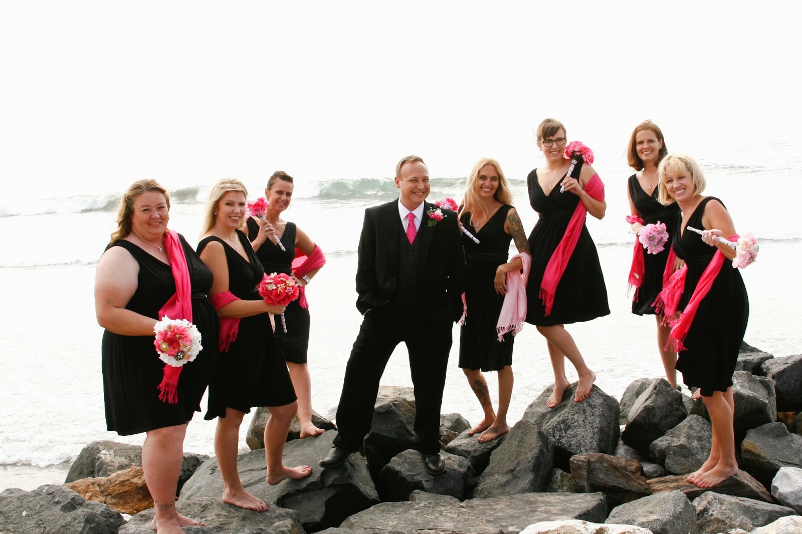 Thinking Pink: Groomsmen & Bridesmaids