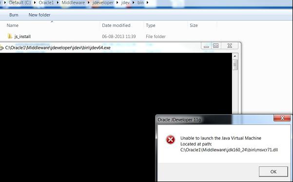Lets Learn Oracle SOA: JDev : “unable to launch the java virtual ... Lets Learn Oracle SOA: JDev : “unable to launch the java virtual ...