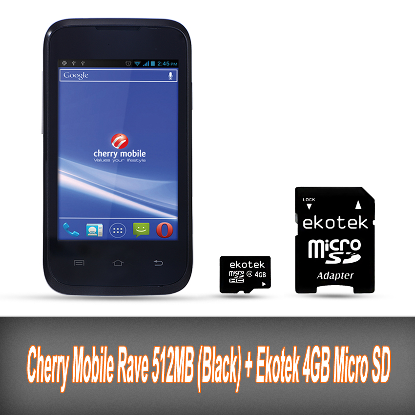 ONLINE DEAL: Cherry Mobile Rave with Ekotek 4GB MicroSD for only Php3,399!
