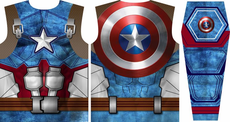 Captain America 3S Sublimation T-shirt design