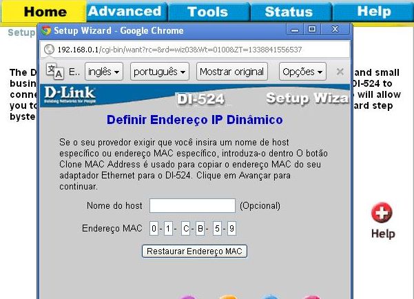 Como Fazer?: COMO CONFIGURAR O ROTEADOR.. D-LINK DI-524