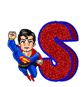 Alfabeto animado de Superman de caricatura. - Oh my Alfabetos!