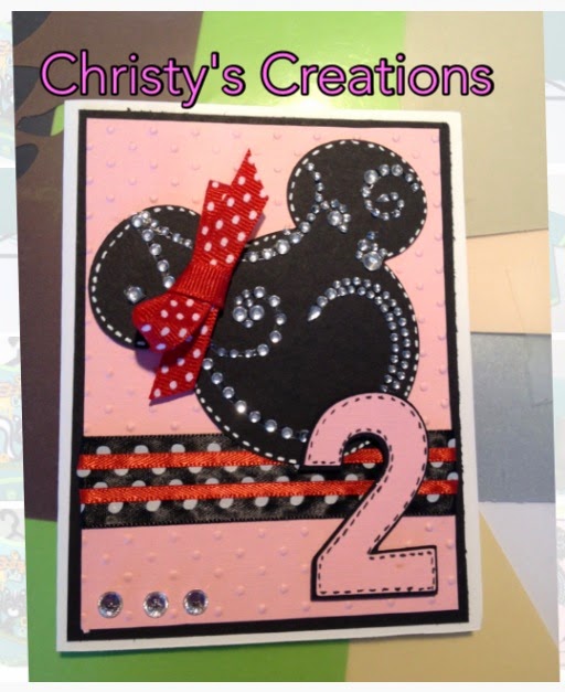 3Craftateers: Disney's Mini Mouse Birthday card