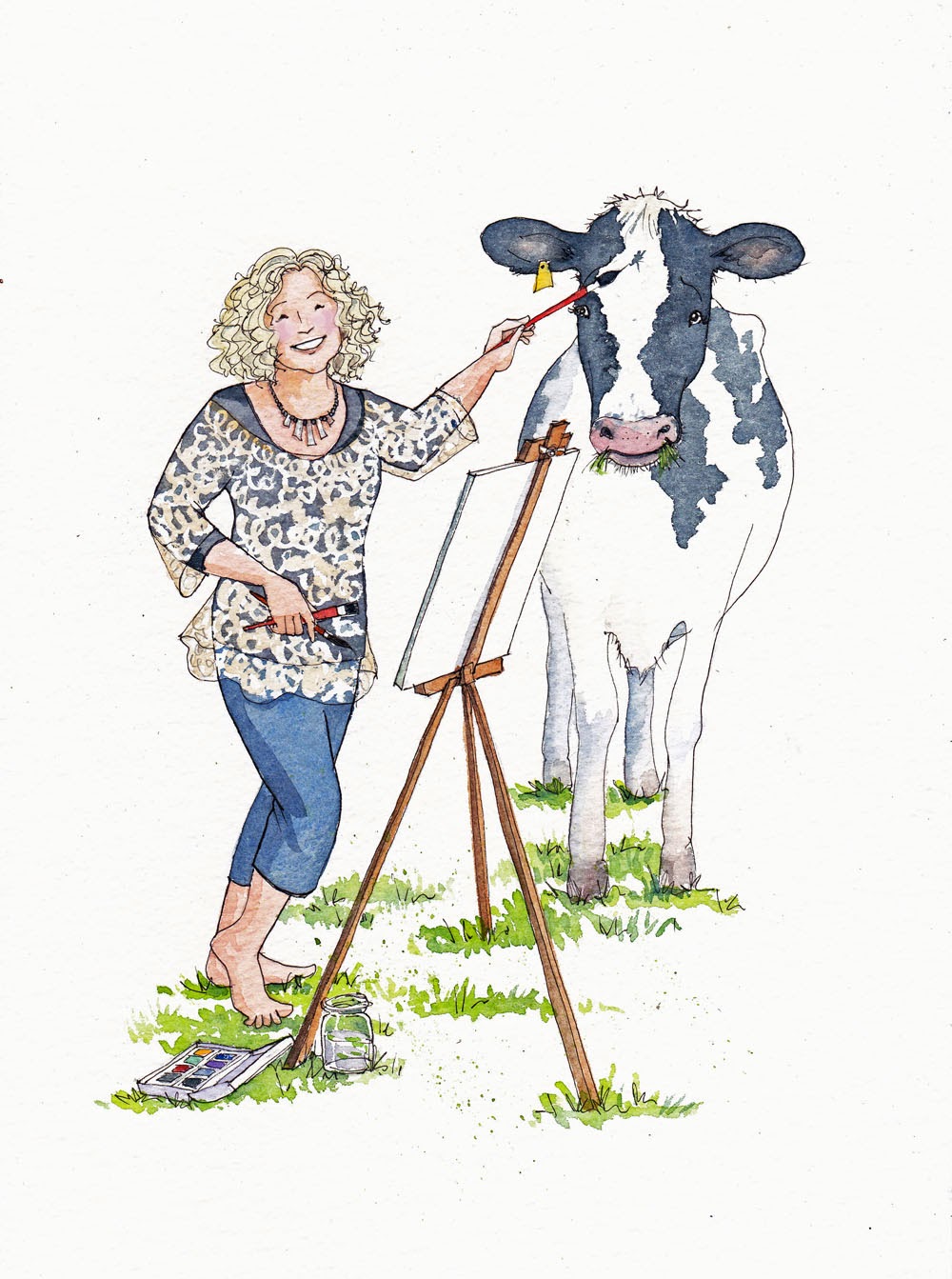 LyndseySmith: My friend Veronica that paints cows