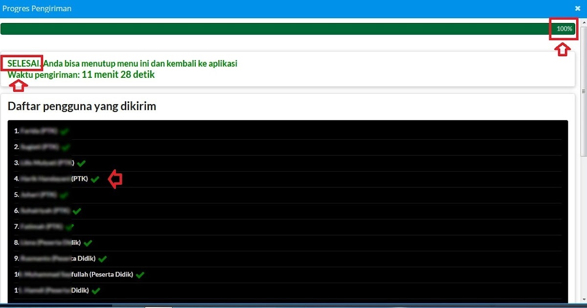 4 Cara Mengetahui/Memastikan Data PMP Berhasil Terkirim ke Server ...
