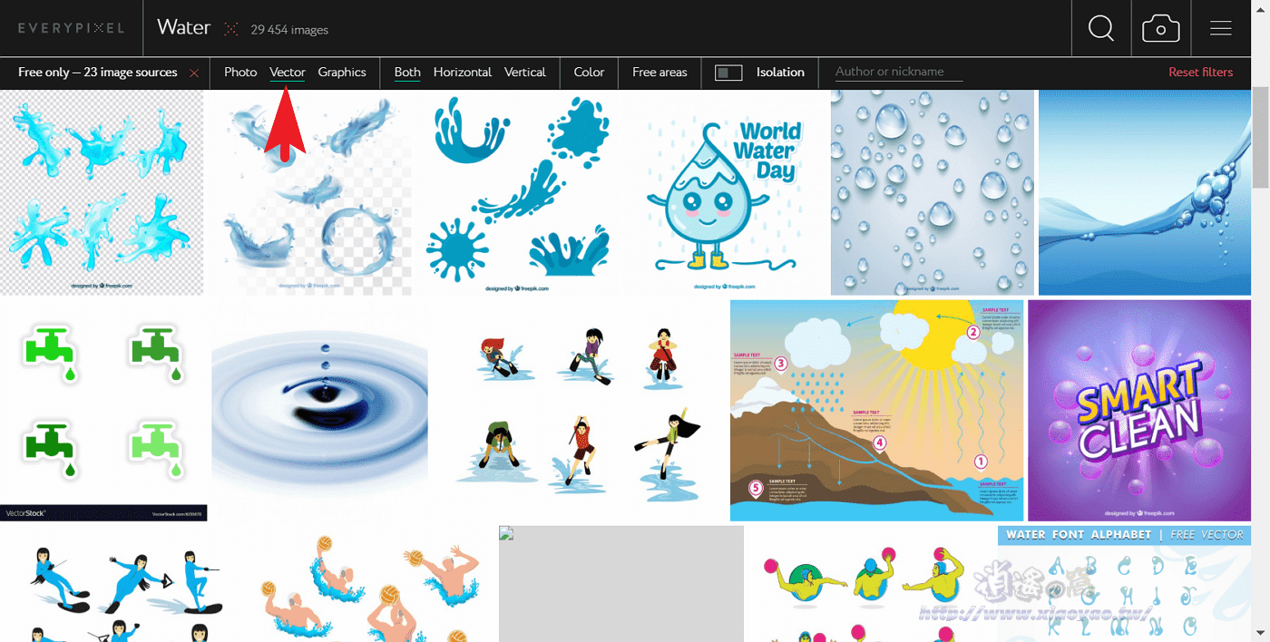 Everypixel 有 AI 輔助的圖片搜尋引擎，只顯示優質圖片素材還能指定過濾條件