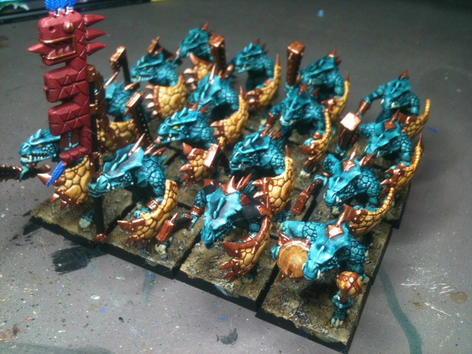 Chaos bound - Warhammer 40k Battle Reports / Painting: Lizardmen Army ...
